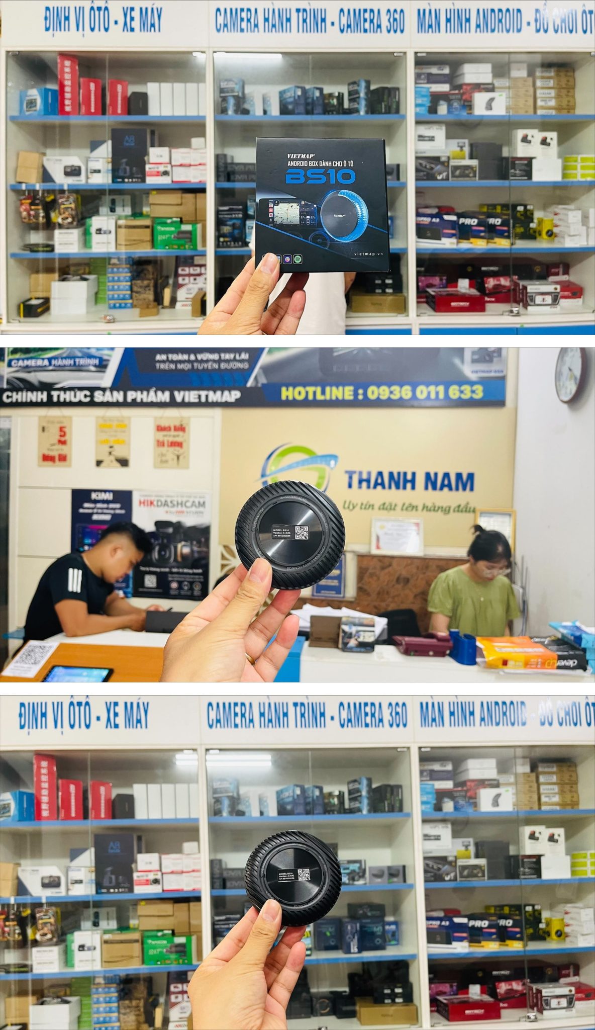 Android box Vietmap BS10 cho màn hình zin